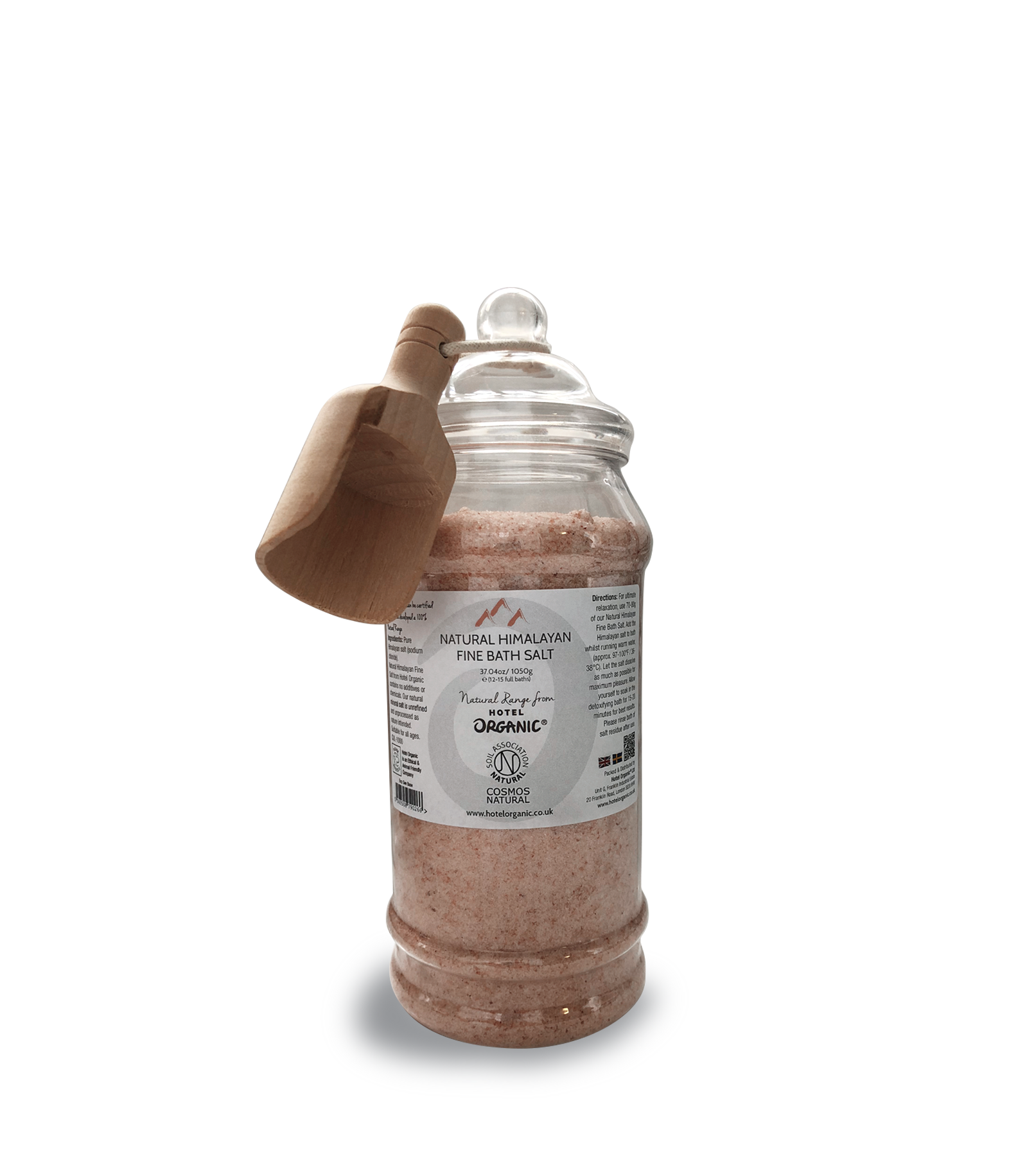 Himalayan Fine Bath Salt with Jar & Scoop 1050g - Certified - Hotel ...